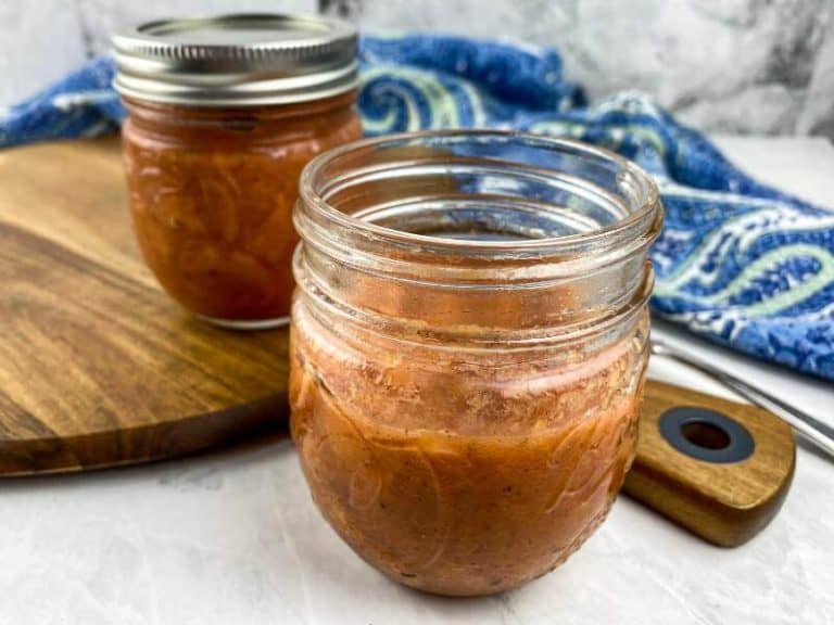 Easy Sweet and Savory Peach Compote - Tiny Kitchen Divas