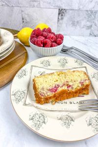 Moist Lemon Raspberry Loaf Cake - Tiny Kitchen Divas
